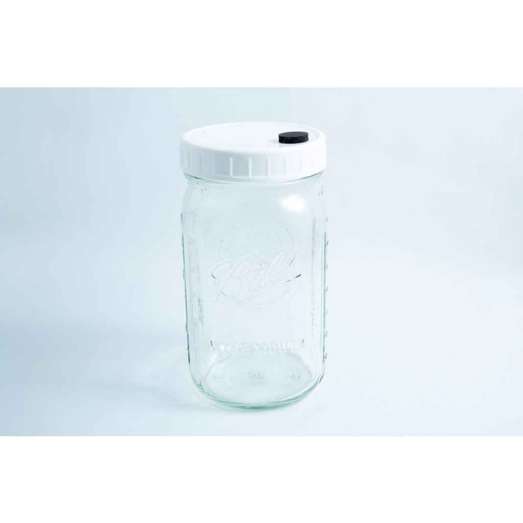 Mycology Ball Mason Jar With Injection Port And Air Vent 1L Genuine ...
